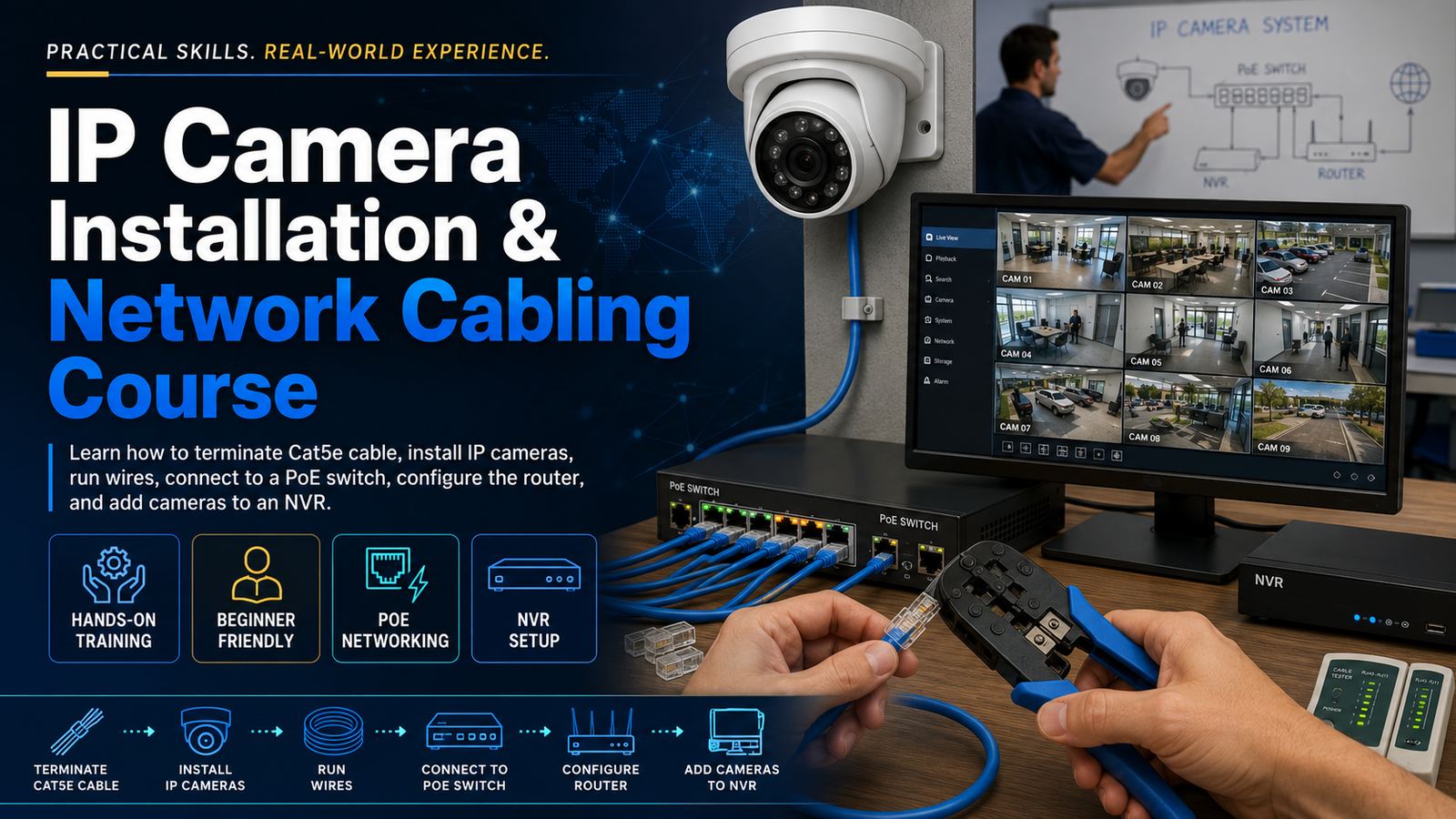 Hands-On IP Camera Installation and PoE Networking Course - A Class ...